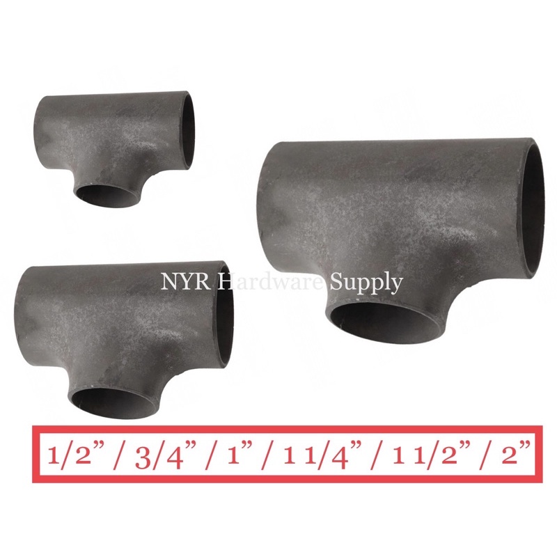 1/2”- 2” Mild Steel SGP Welding Tee 1/2” / 3/4” / 1” / 1 1/4” / 1 1/2 ...