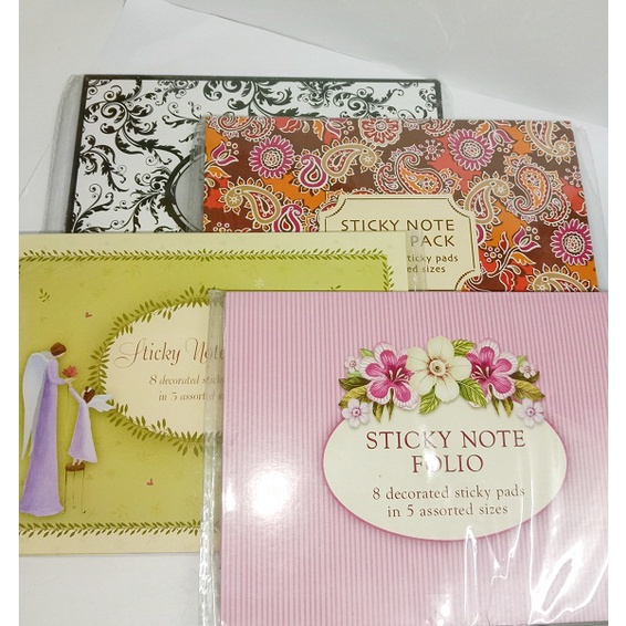 8'' X 5'' Sticky Note Folio Random 8 Deco 5 Sizes | Shopee Malaysia