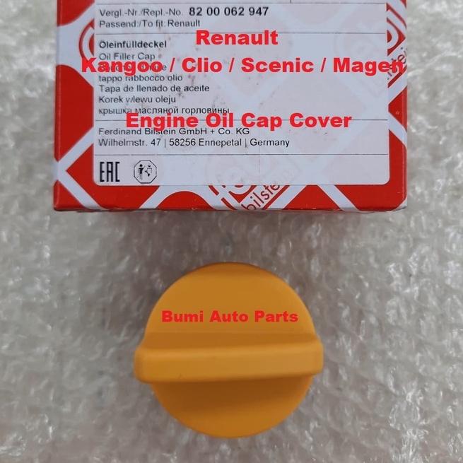 Renault Kangoo / Clio / Scenic / Magen Engine Oil Cap Renault ...