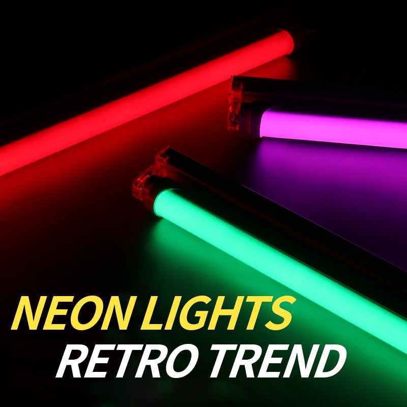 Retro Neon Tube t8 tube light Two-Piece led Old-Fashioned Color ...