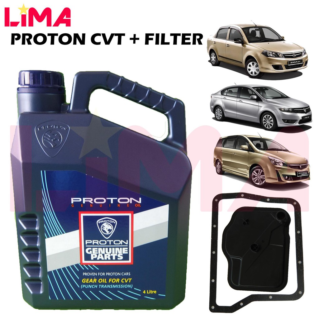 PROTON FLX , EXORA BOLD , PREVE AUTO OIL CVT FLUID 4L + AUTO FILTER ...