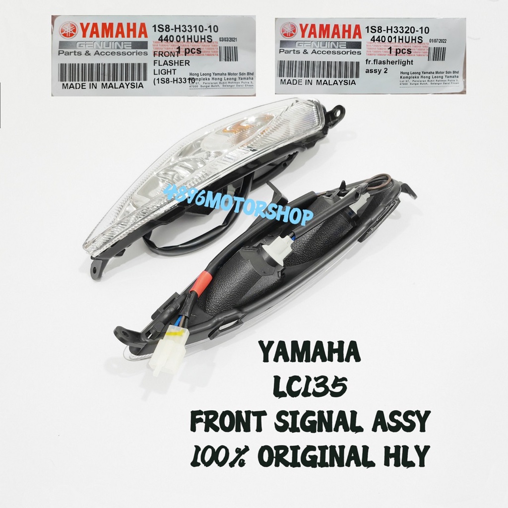 100% ORIGINAL HLY YAMAHA LC135 135LC V1 1S8 1S7 FRONT SIGNAL FLASHER LIGHT ASSY 1S8-H3310-10 1S8 ...