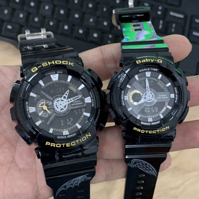 GSHOK MODEL GA 110 ANGEL COUPLE SET DUAL TIME SPORT WATCH READY STOCK ...