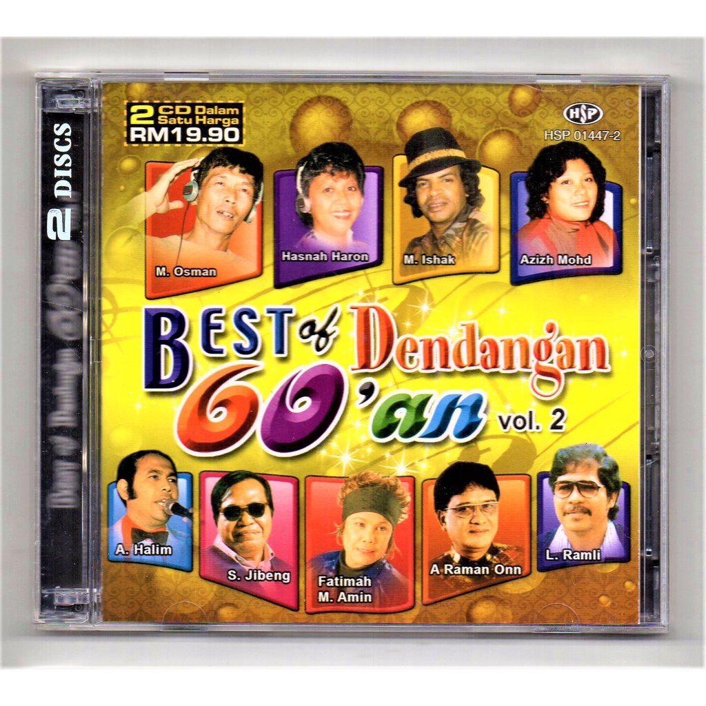 Best of Dendangan 60'an VOL.2 ( 2 CD )[ M.Osman Hasnah Haron M.Ishak ...