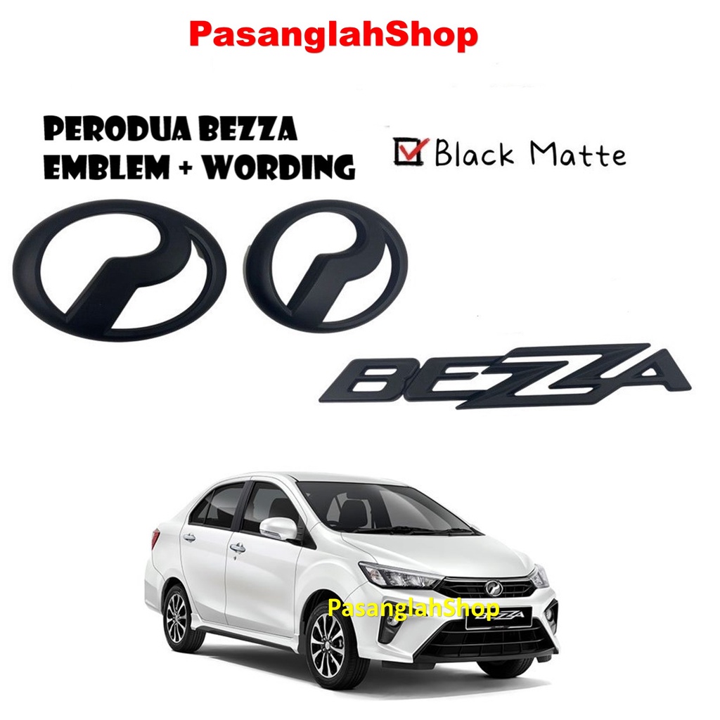 PERODUA BEZZA YEAR 2014-2019 EMBLEM DEPAN BELAKANG DAN WORDING | Shopee ...