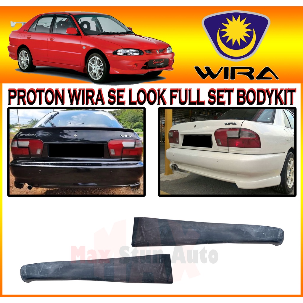 PROTON WIRA SEDAN SALOON AEROBACK SATRIA PUTRA SE LOOK FULL SET BODYKIT ...