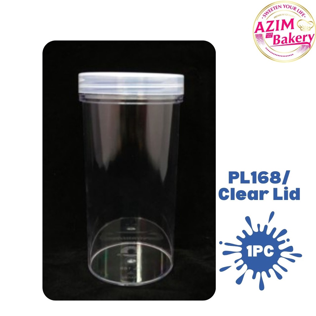 Cylinder Plastic Container PL 168 | Balang Kuih Raya | Cookies ...