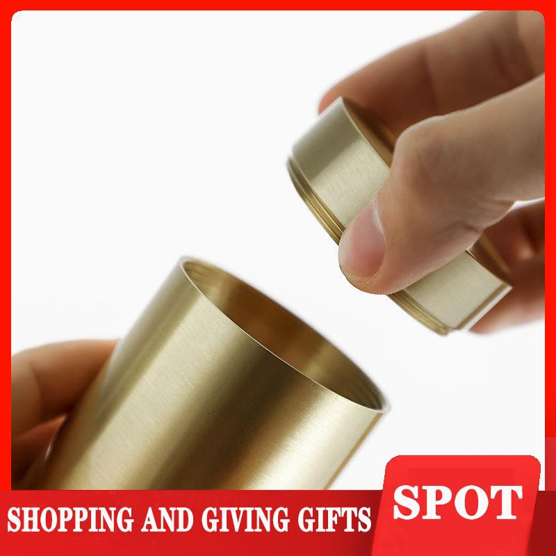 Pure copper tea caddy airtight cans travel portable small set ceremony ...