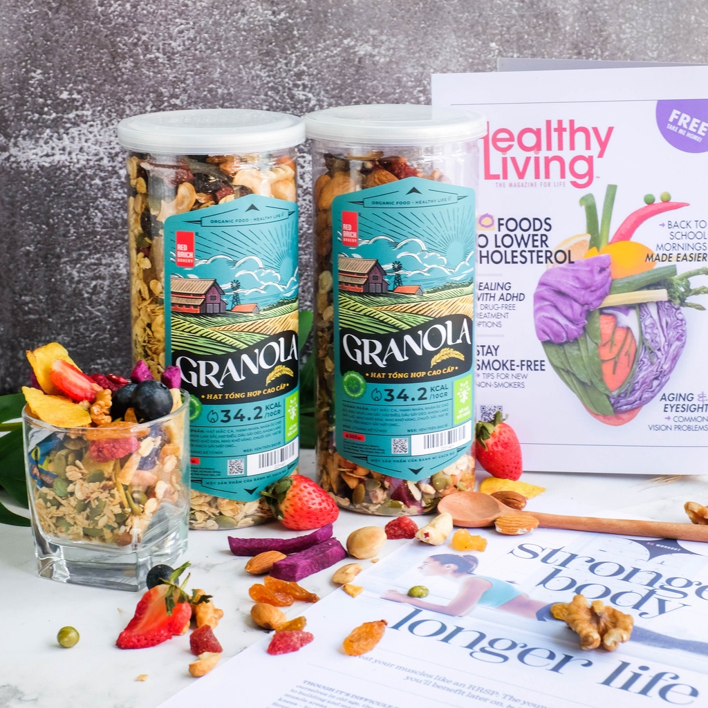 Premium Granola Mix 12 Nuts Red Brick Brand 500G Macadamia Walnuts Less ...