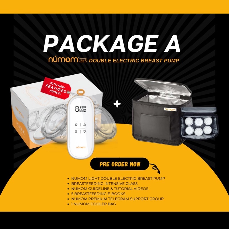 Numom Light Double Electric Breastpump Hands Free-PREORDER | Shopee ...