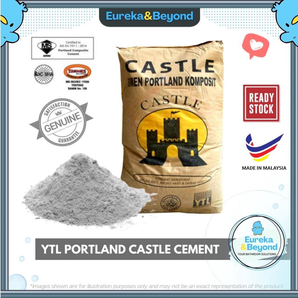 𝗬𝗧𝗟 𝗖𝗘𝗠𝗘𝗡𝗧 - Castle General Purpose Cement Powder for Bricklaying ...