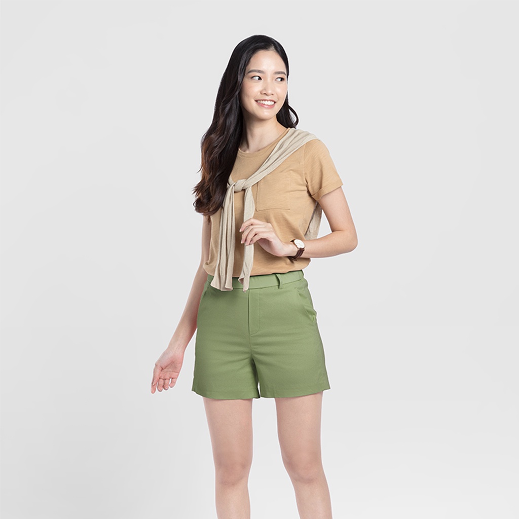 Oxwhite Women Stretch Casual Shorts | Shopee Malaysia