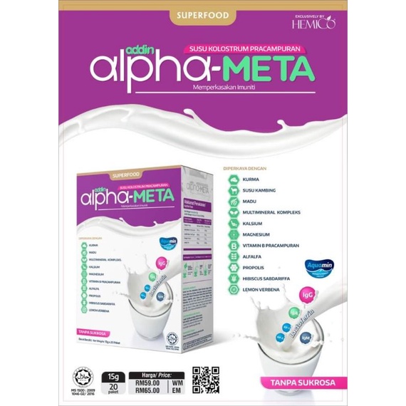 🌟🌟🌟🌟🌟 susu alpha - meta colostrum + kurma + madu | Shopee Malaysia
