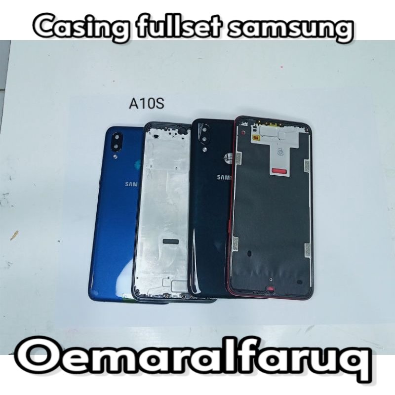Casing Housing Fullset Samsung A10S ORIGINAL Backdoor Plus Bezel Bazel Middle Bone Lcd Placemat ...