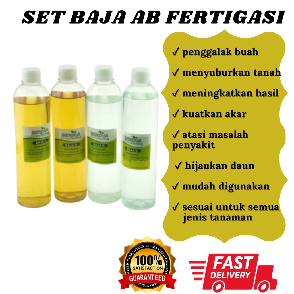 Set Baja AB Fertigasi Hidroponik - Hidroponic AB Fertilizer Nutrient ...