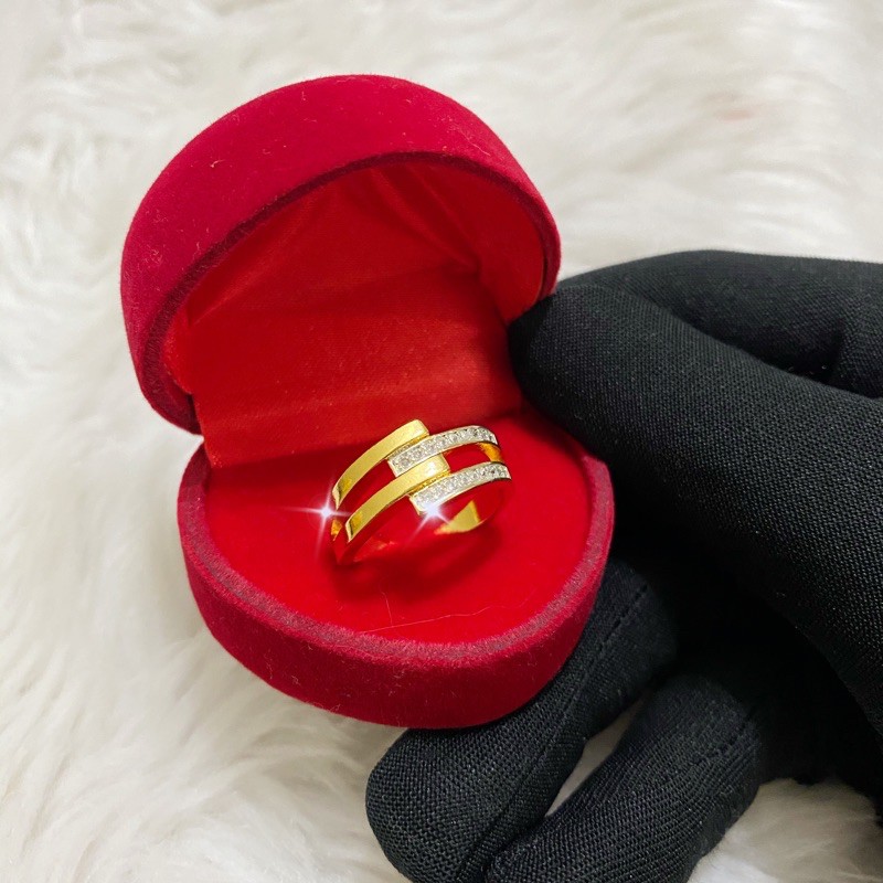 CINCIN DESIGN CARTlER MIX CHROME SWISS DIAMOND COP 916 ( Emas bangkok / Emas korea 24k ...