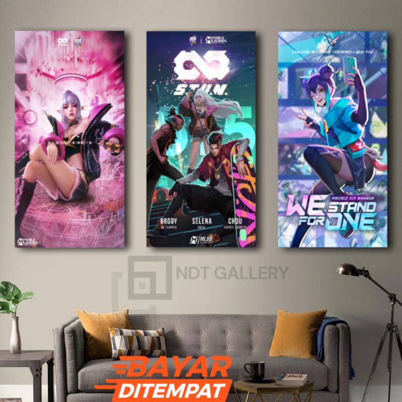 HIASAN DINDING Ndt[15x30] Mobile Legends Skin 515 Stun Wall Decoration ...