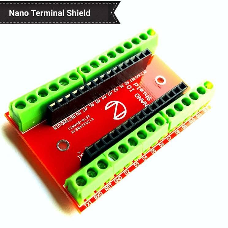 New RED Arduino Nano Terminal PIN IW Expansion Shield Board Module ...