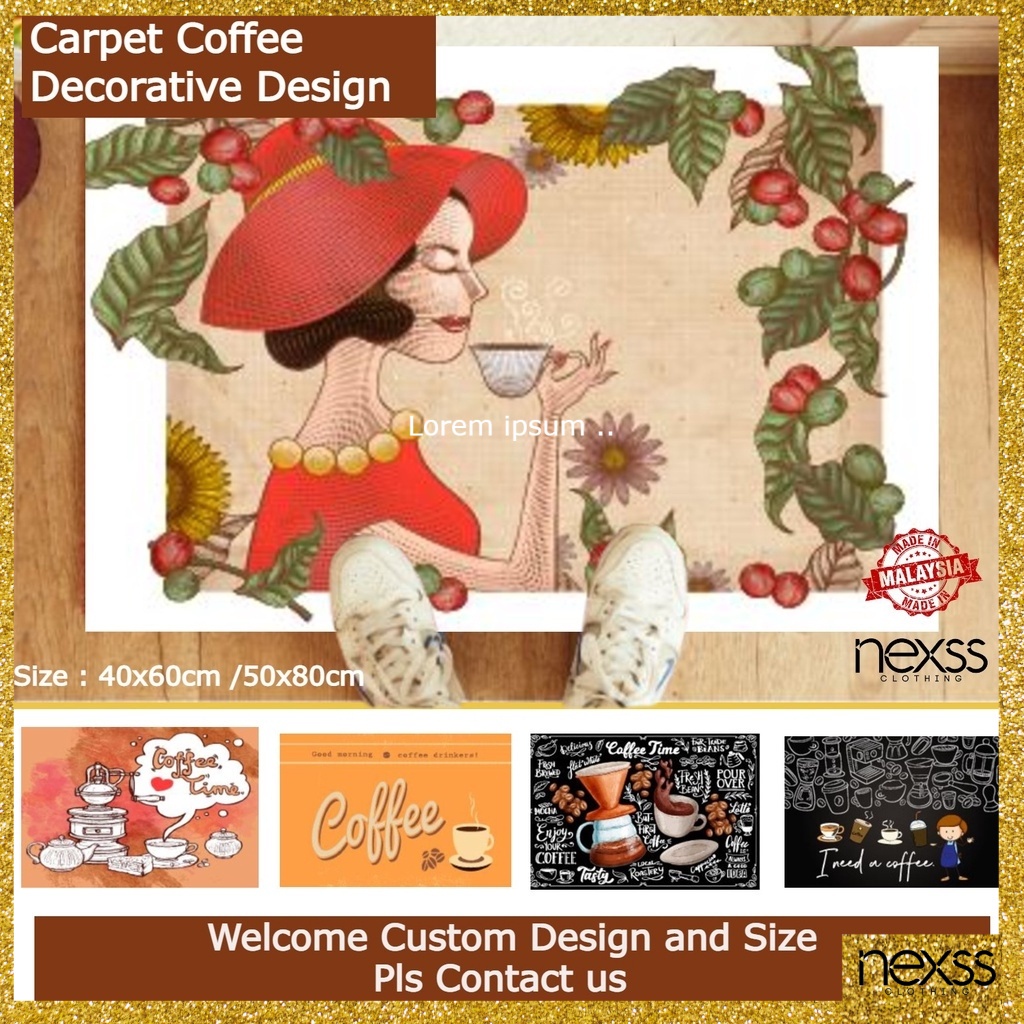 Carpet Coffee Decorative Design Floor Mat Decorative Design Door ...