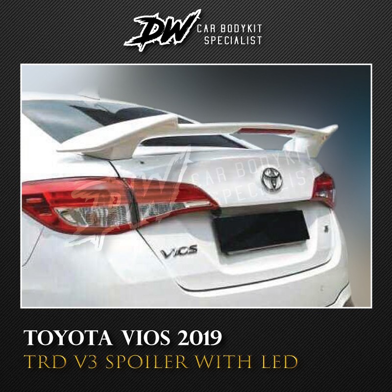 Toyota Vios 2019 Trd V3 Spoiler With LED | Shopee Malaysia