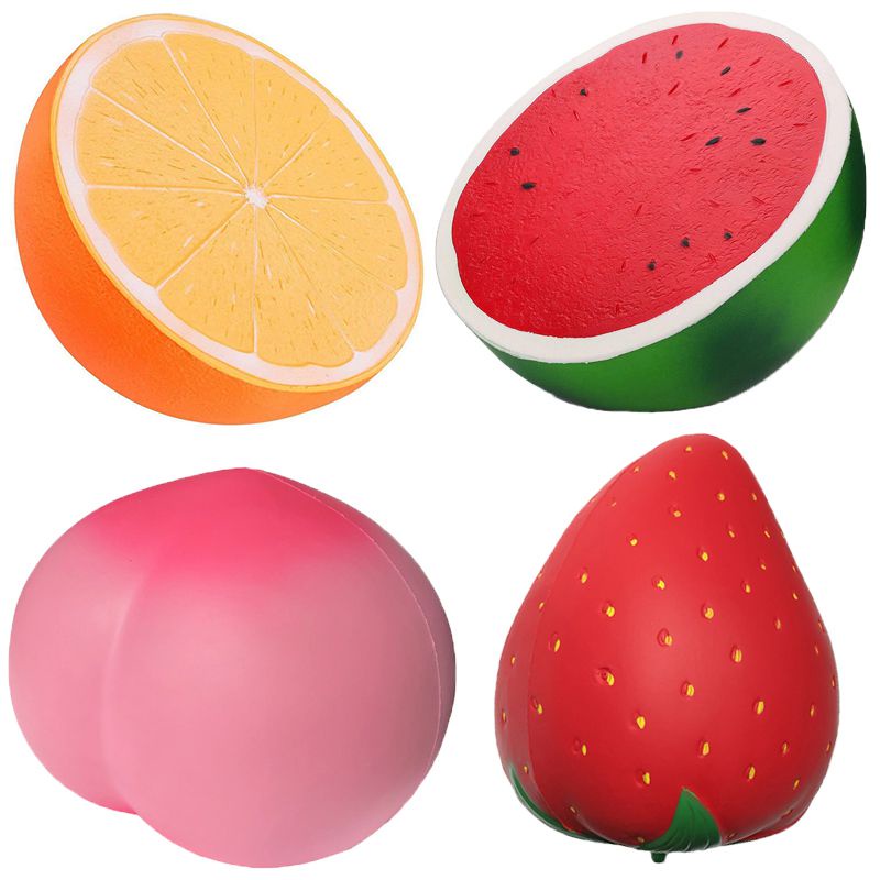 Giant Soft Squishy Watermelon Orange Strawberry Peach Slow Rising ...