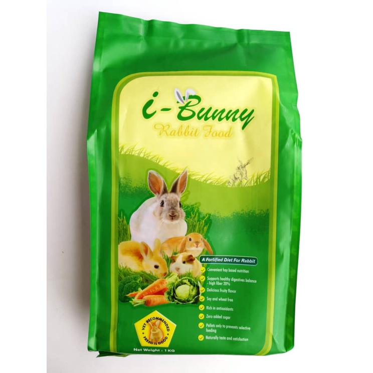 i-Bunny Rabbit Food Feed 1kg Makanan Arnab | Shopee Malaysia