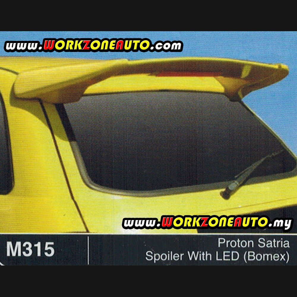 M315 Proton Satria Top Fiber Spoiler With LED (Bomex) | Shopee Malaysia