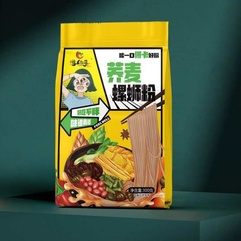 荞麦螺蛳粉健康蜀山故事荞麦螺狮 Buckwheat Luo Snail Noodles Luo Shi Fen 300g | Shopee ...