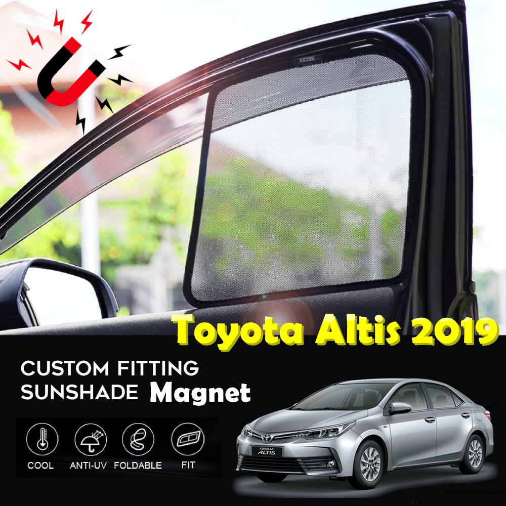 Toyota Altis 2019 Magnetic Sunshade (4 PCS) | Shopee Malaysia