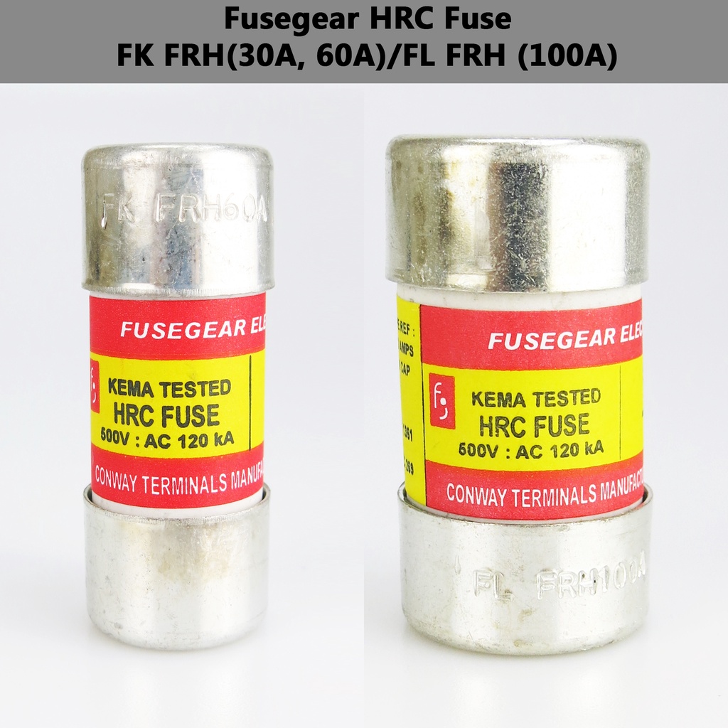 Fusegear [30A, 60A, 100A] FK FRH/FL FRH HRC Fuse Cut Out Fuse | Shopee ...