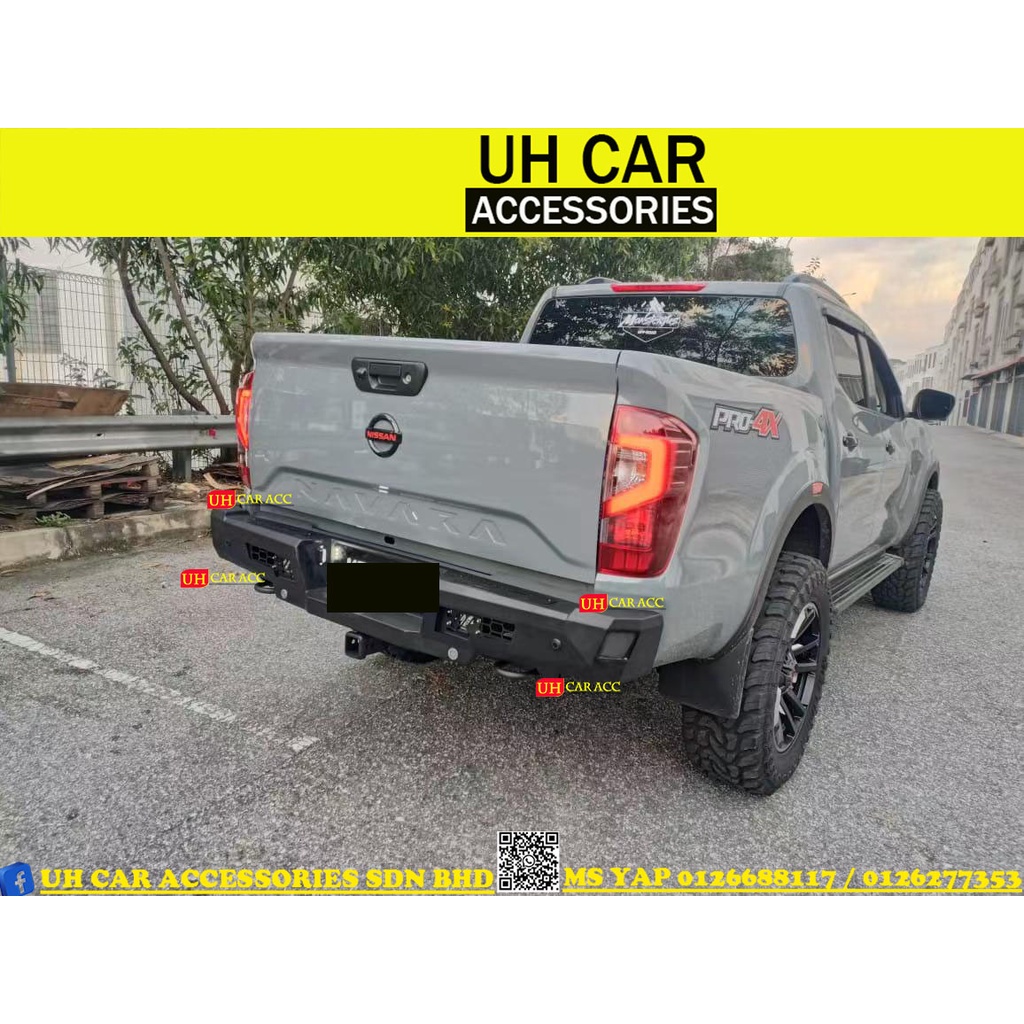 Nissan navara np300 pro4x force op2 steel rear bumper bull bar | Shopee ...