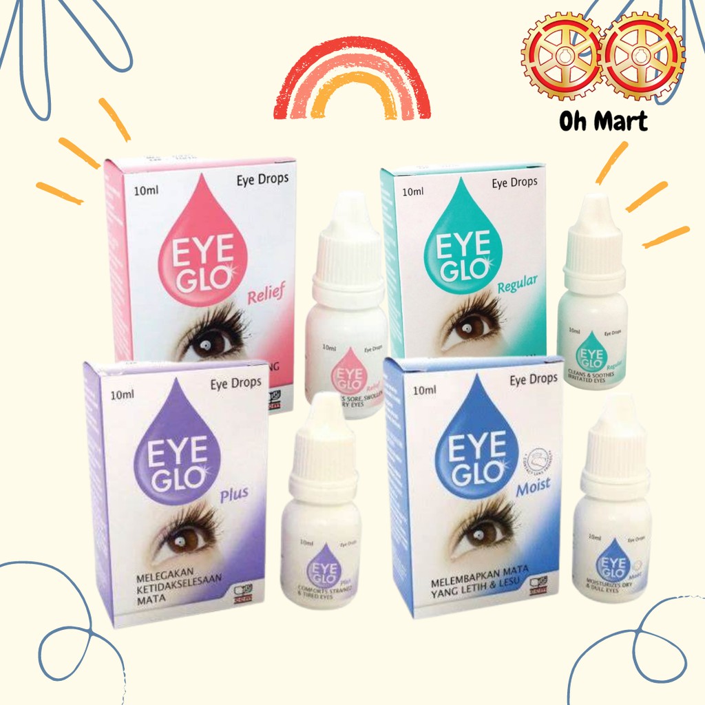 Eye Glo Eye Drops 10 ml Regular / Relief / Moist / Plus | Shopee Malaysia