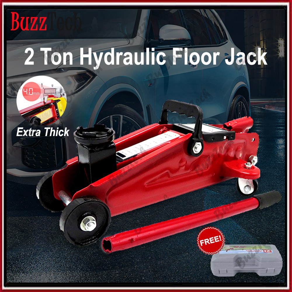 BuzzTech 2 Ton Hydraulic Floor Jack With Box Car Jack Car Lifting ...