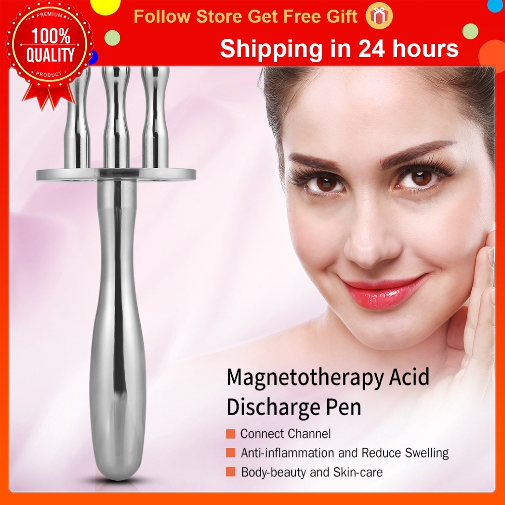 3 Forks Magnetotherapy Pen Meridian Point Magnetic Massage | Shopee ...