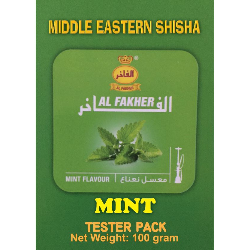 Al Fakher Fresh Flavor Mint Flavor Tester Pack 100 Grams - Alfakher ...