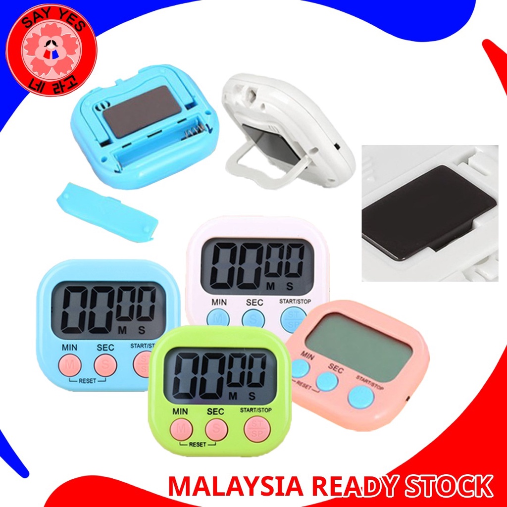 SayYes Kitchen Timer Electronic Magnetic Digital Cooking Timer Pemasa ...