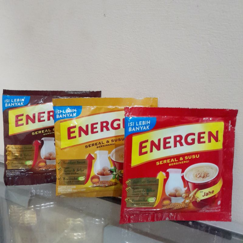 Energen Cereals And Milk Drinks With Vanilla Chocolate Flavor Ginger ...