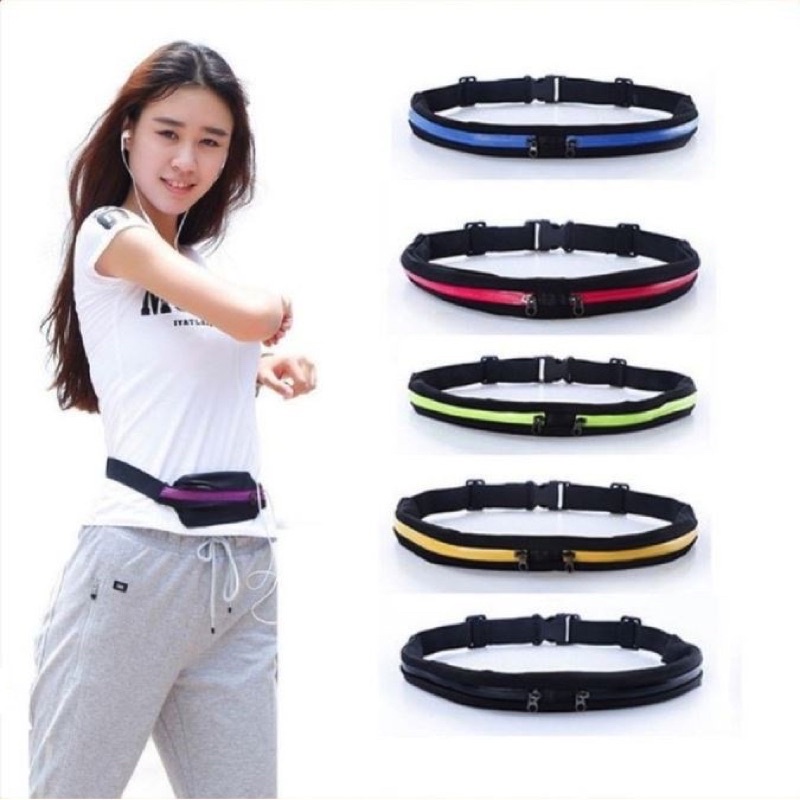 RUNNING BELT 🔥ORIGINAL🔥 [Double Zipper Running Belt Pouch] (READY STOCK ...
