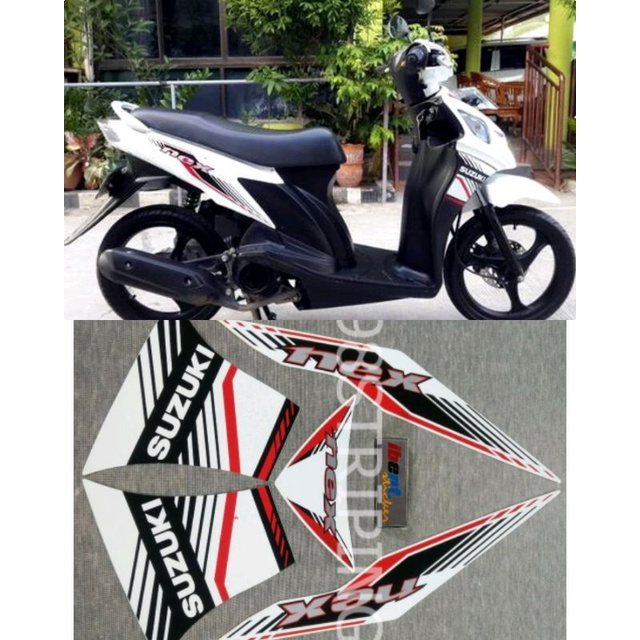 PUTIH Striping SUZUKI NEX WHITE 2014 2015 ORIGINAL STANDARD LIS STICKER ...