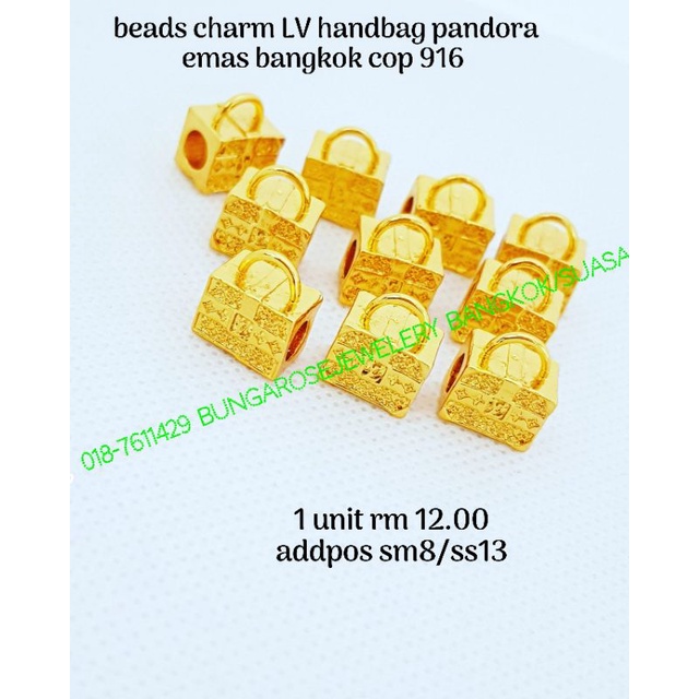 🔥Beads/ Charm/Stopper Pandora Emas Bangkok Cop 916🔥💯designcopyori💯 ...