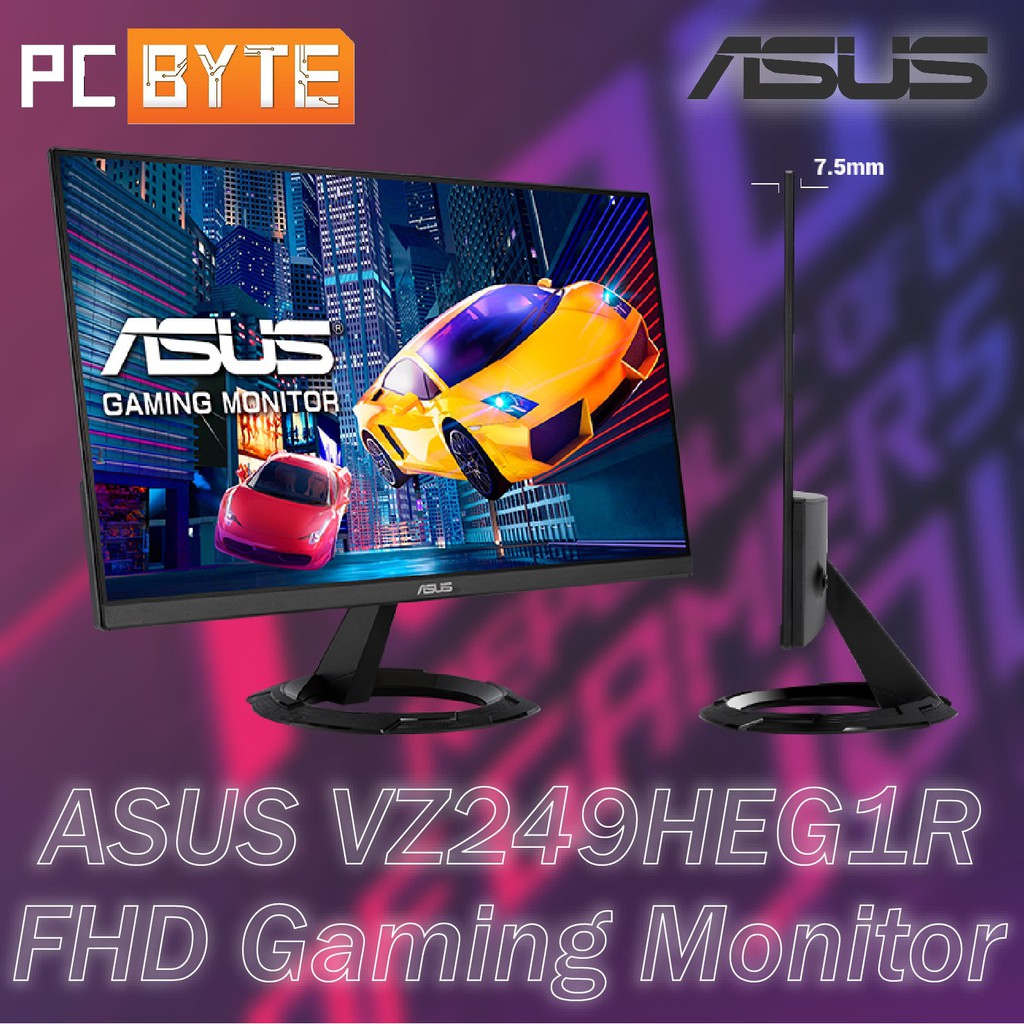 ASUS VZ249HEG1R Gaming Monitor (23.8" Full HD/1920x1080/IPS/75Hz/1ms ...