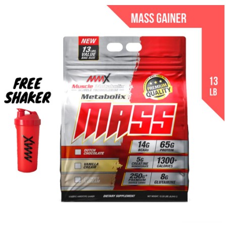 Muscle Metabolix MMX Mass Gainer 13LB (6kg), SUSU TAMBAH BERAT, TINGGI ...