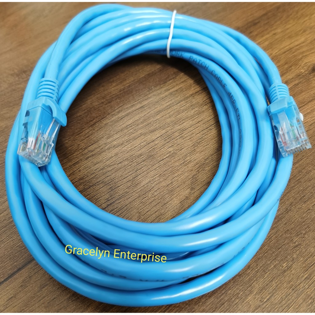 5M RJ45 CAT 6 Patch Cord LAN Network Gigabit Ethernet Cable | Shopee ...