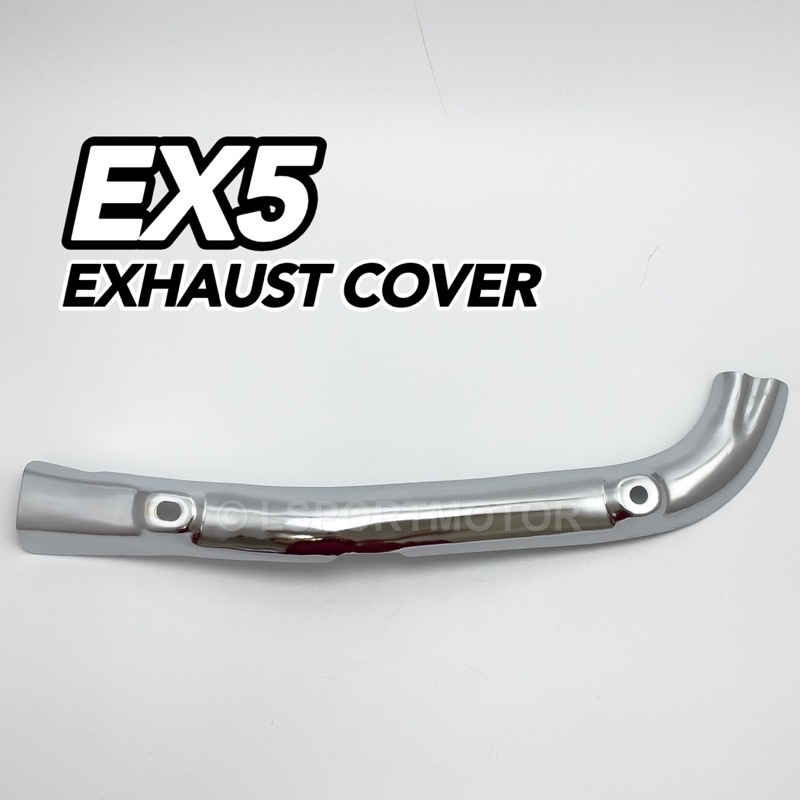 HONDA EX5 / DREAM EXHAUST PROTECTOR, FRONT (CHROME) MUFFLER EKZOS PIPE ...