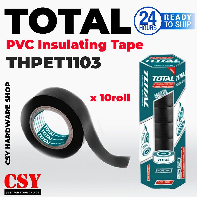 TOTAL THPET1103 PVC Insulating Tape / Wayar Tape | Shopee Malaysia