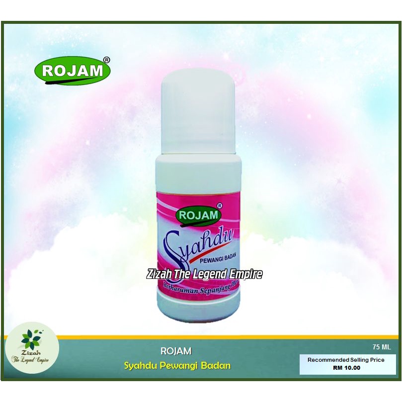 Rojam Pewangi Badan Syahdu ( Body Deodorant ) 75ml | Shopee Malaysia