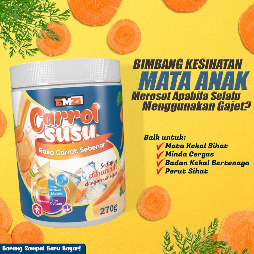 [DIRECT STOCK]Carrot Susu Minuman Kesihatan Untuk Mata dan Minda ...