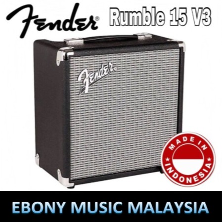 Fender Rumble 15 V3 Bass Combo Amplifier | Shopee Malaysia