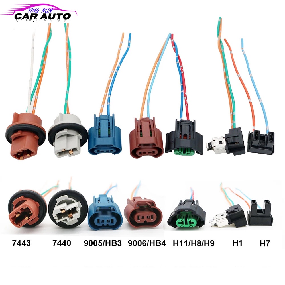 Original car led socket T20 7440 w21w 7443 w21/5w H11 H8 H9 9006 HB4 ...