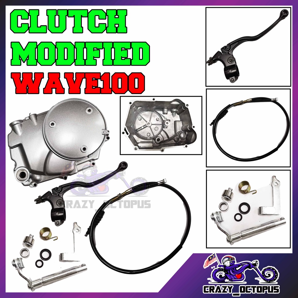 Racing Modify Clutch Set EX5 / DREAM / WAVE100 W100 / CT100 / MR1 / W100R Cover Clutch Lever ...
